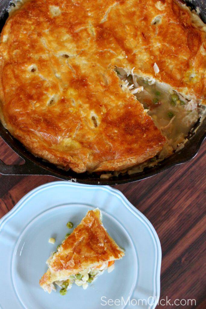 Skillet Chicken Pot Pie Recipe - See Mom Click