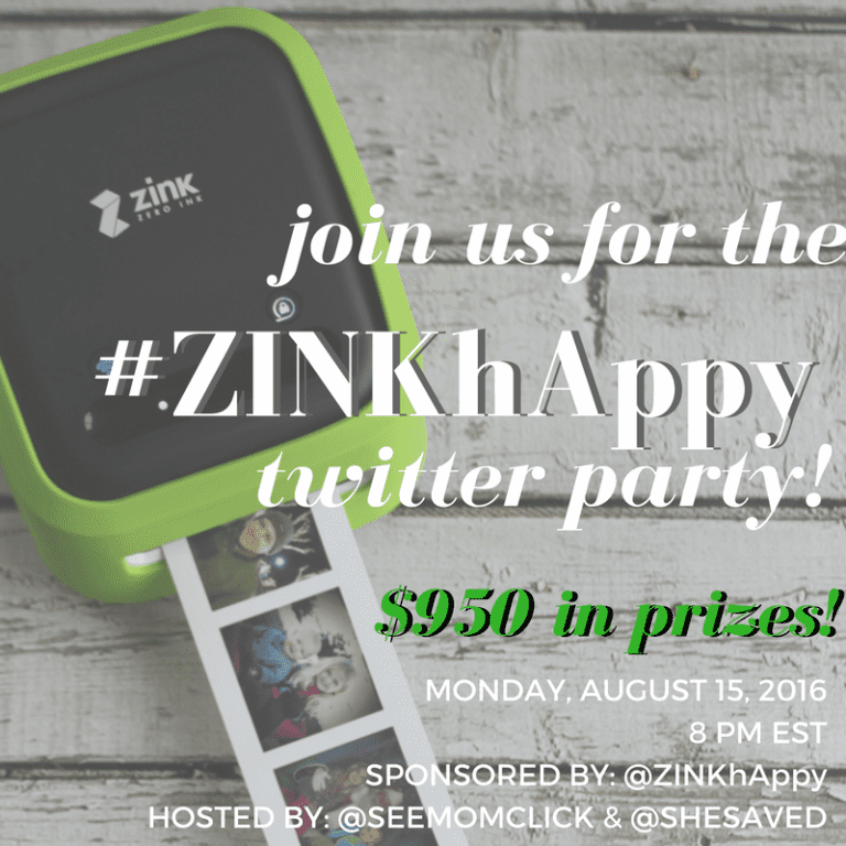 #ZINKhAppy Twitter Party August 15 - See Mom Click