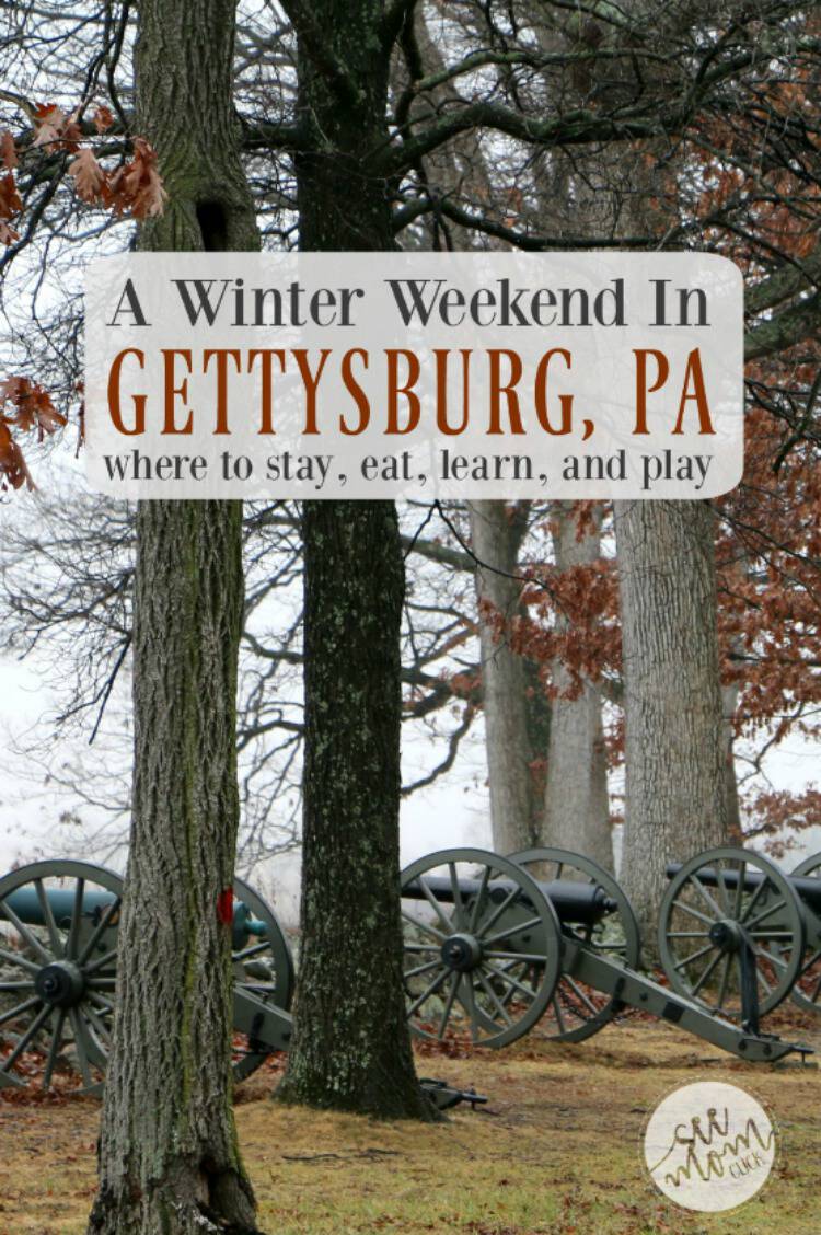 Family Travel Review: A Winter Weekend in Gettysburg, PA - See Mom Click