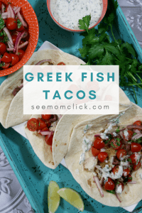 Fresh Greek Fish Tacos Recipe - See Mom Click